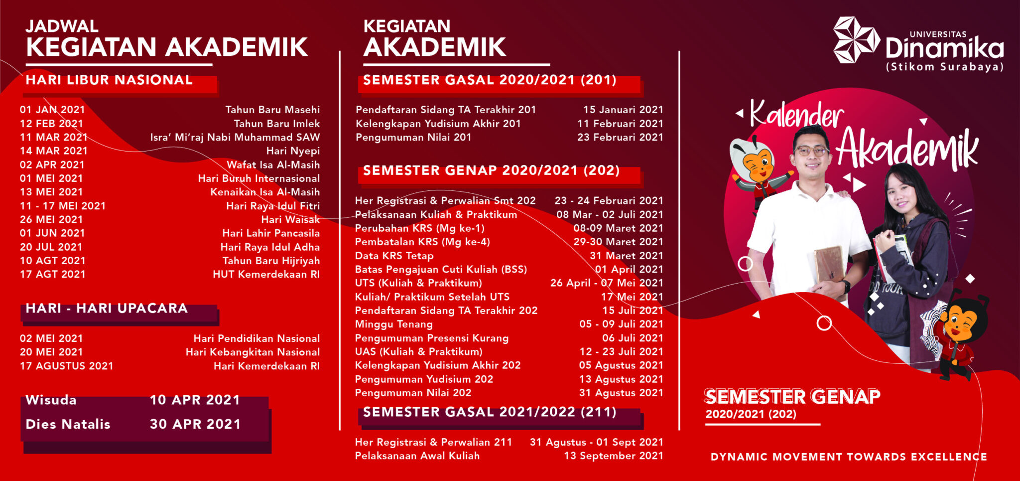 Kalender Akademik Semester Genap 2020/2021 (202) - Universitas Dinamika ...
