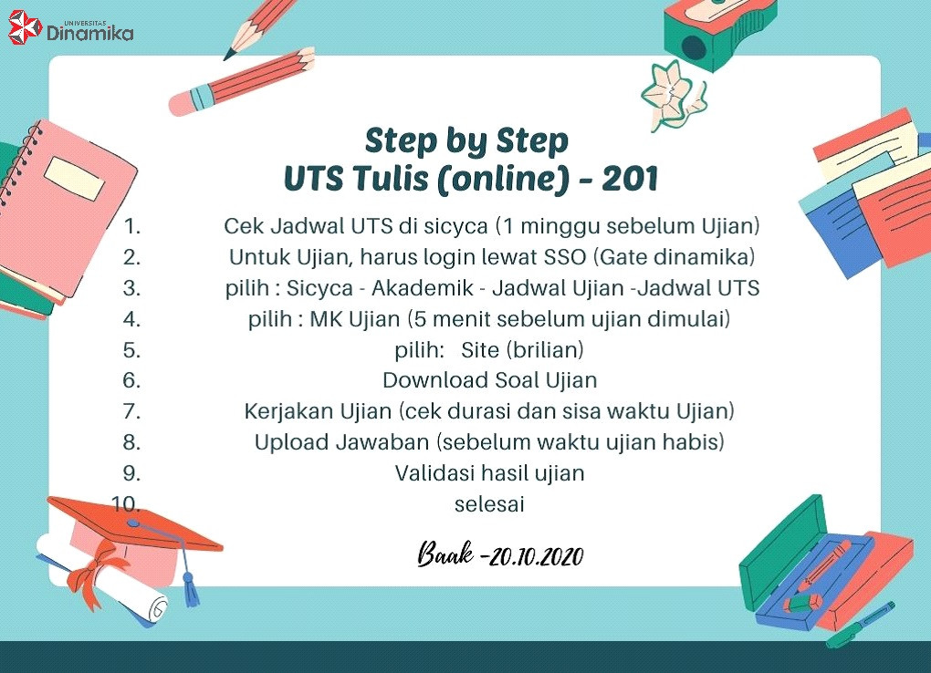 Step By Step UTS Tulis (Online) - 201 - Universitas Dinamika Surabaya